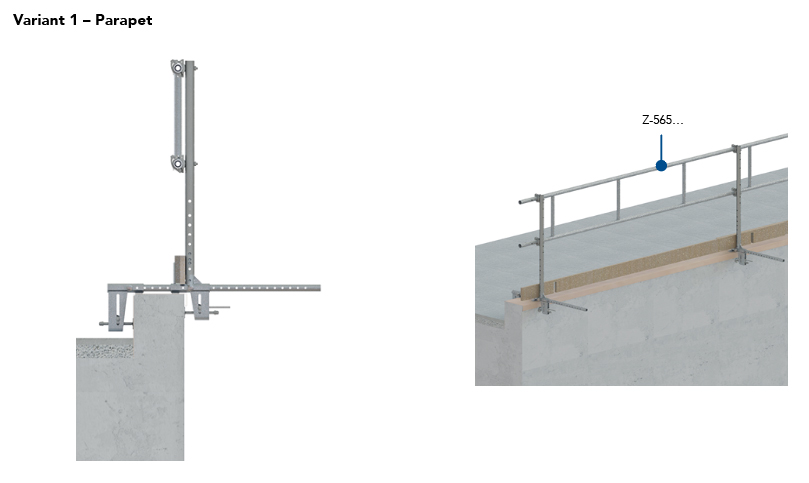 Parapet clamp MATO Pro anti-fall protection | Scaffolding. Formwork ...
